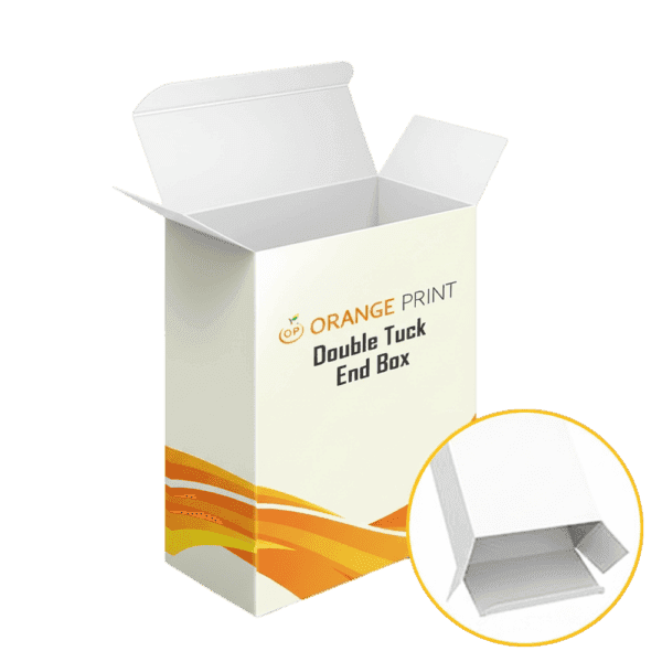 Double Tuck End Box Printing in Singapore| Orange Print
